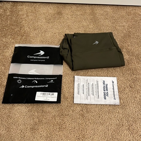 CompressionZ | Pants & Jumpsuits | New Compressionz Womens Leggings Olive | Poshmark